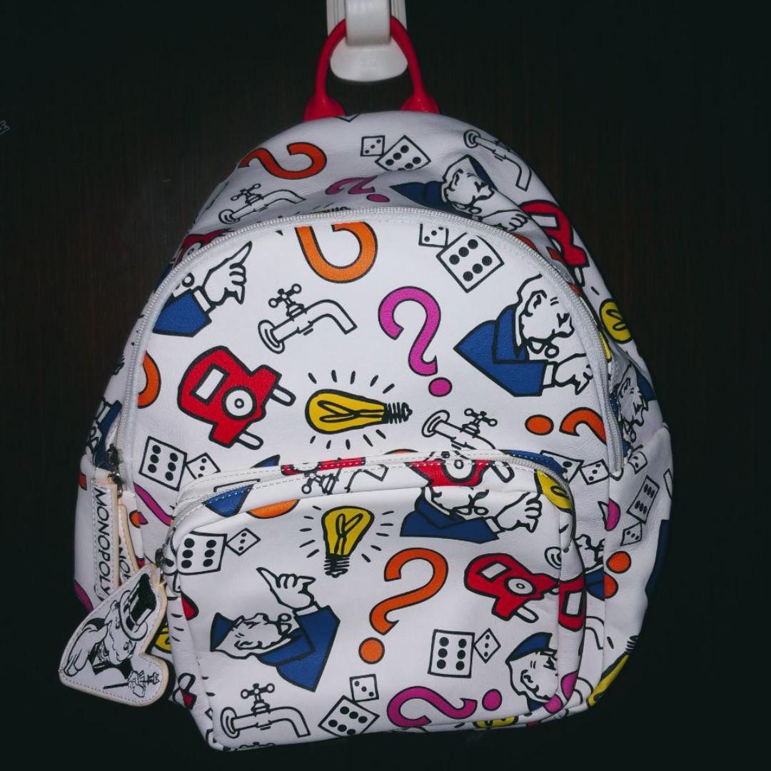 Monopoly Theme Backpack, Women's Fashion, Bags & Wallets, Backpacks on ...