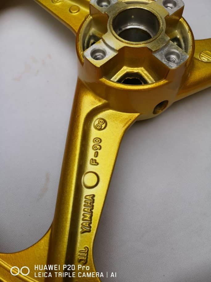 New Sport Rim Enkei Full Cop Yamaha 125Z 3 Batang Gold Color ...