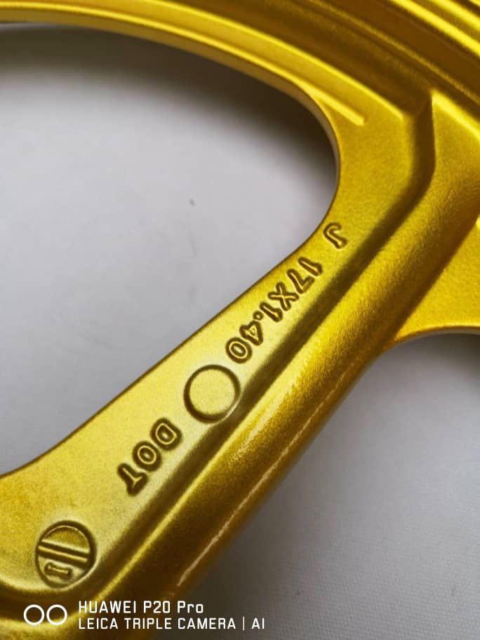 New Sport Rim Enkei Full Cop Yamaha 125Z 3 Batang Gold Color ...