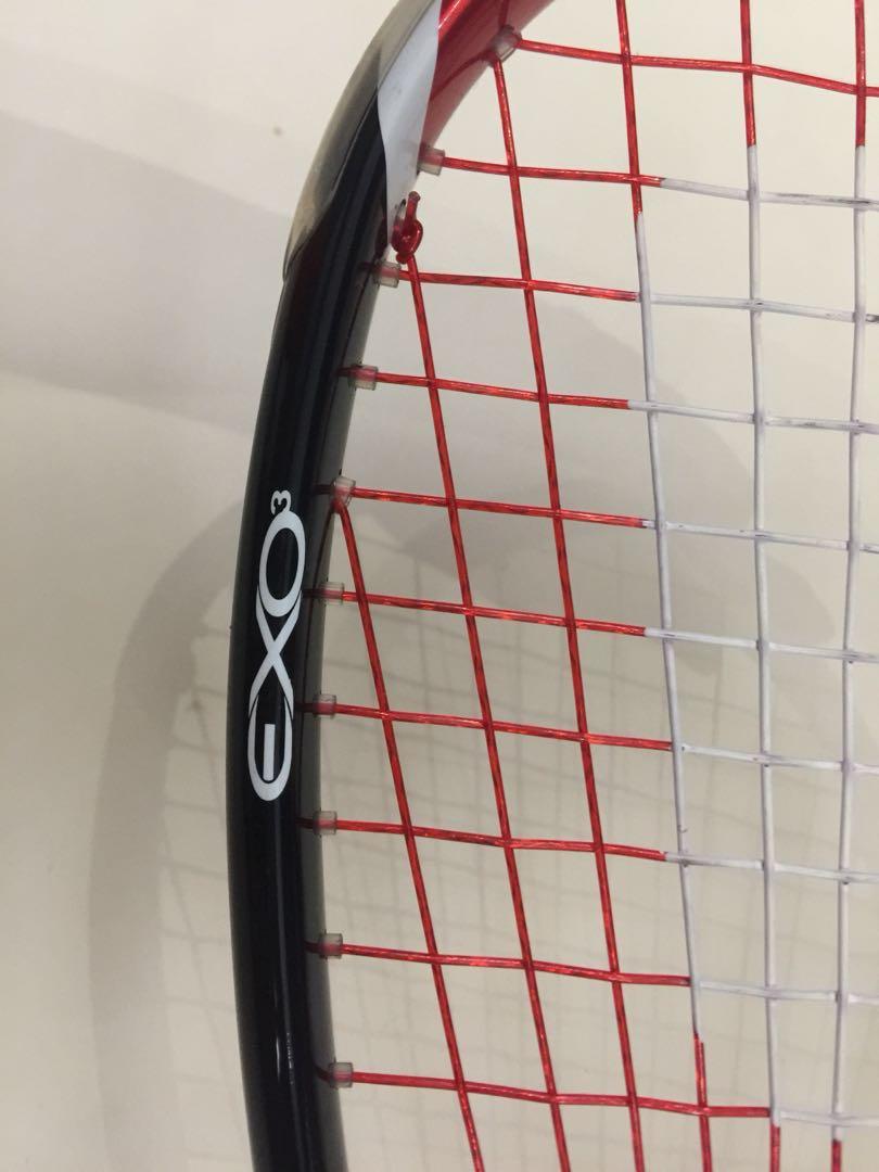 Prince EXO3 Red squash racket 140g, Sports Equipment, Sports & Games ...