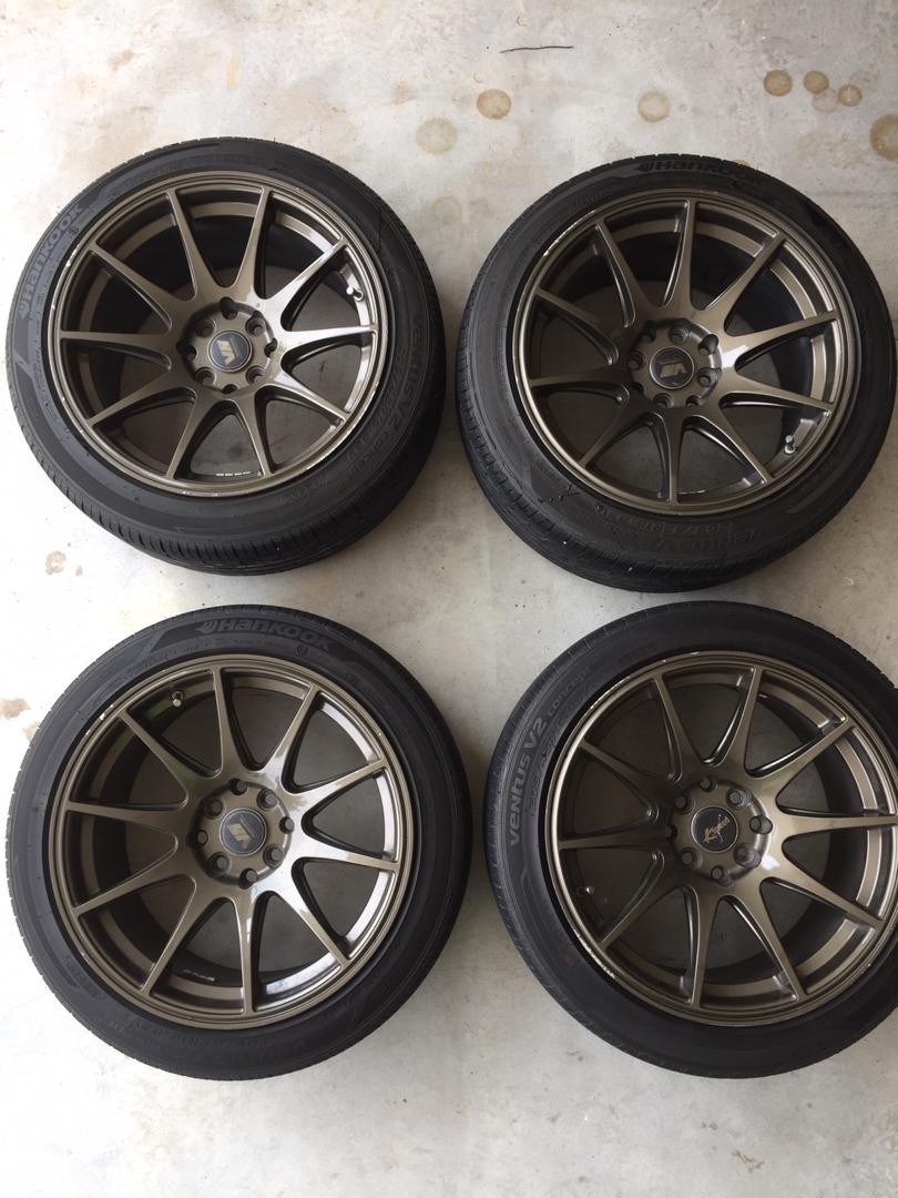 set rim tayar dan adjustable, Auto Accessories on Carousell