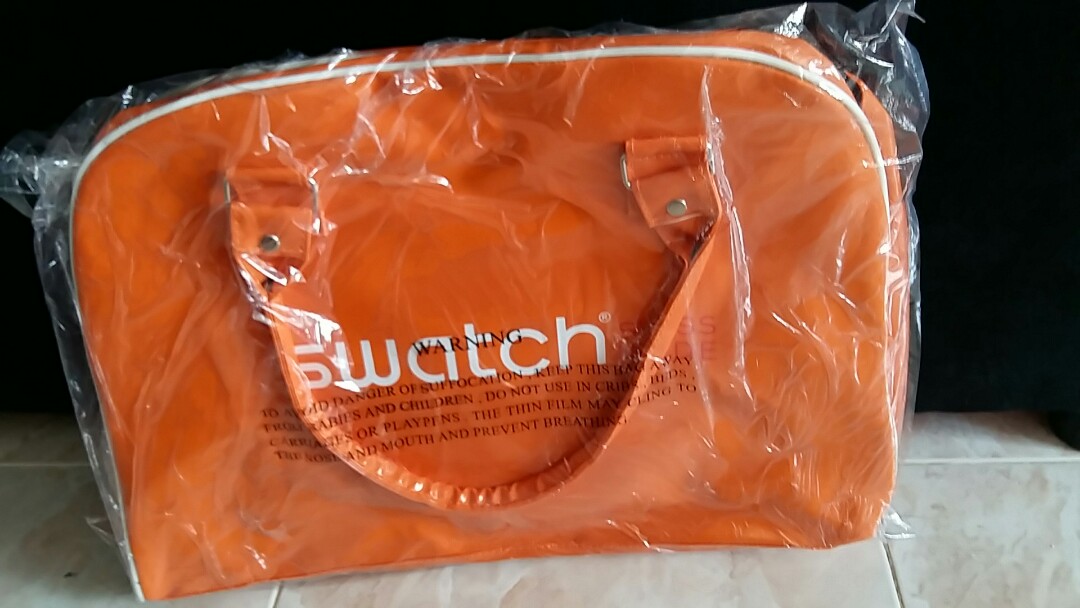 Swatch Sports Bag Orange, Men's Fashion, Watches & Accessories, Wallets ...