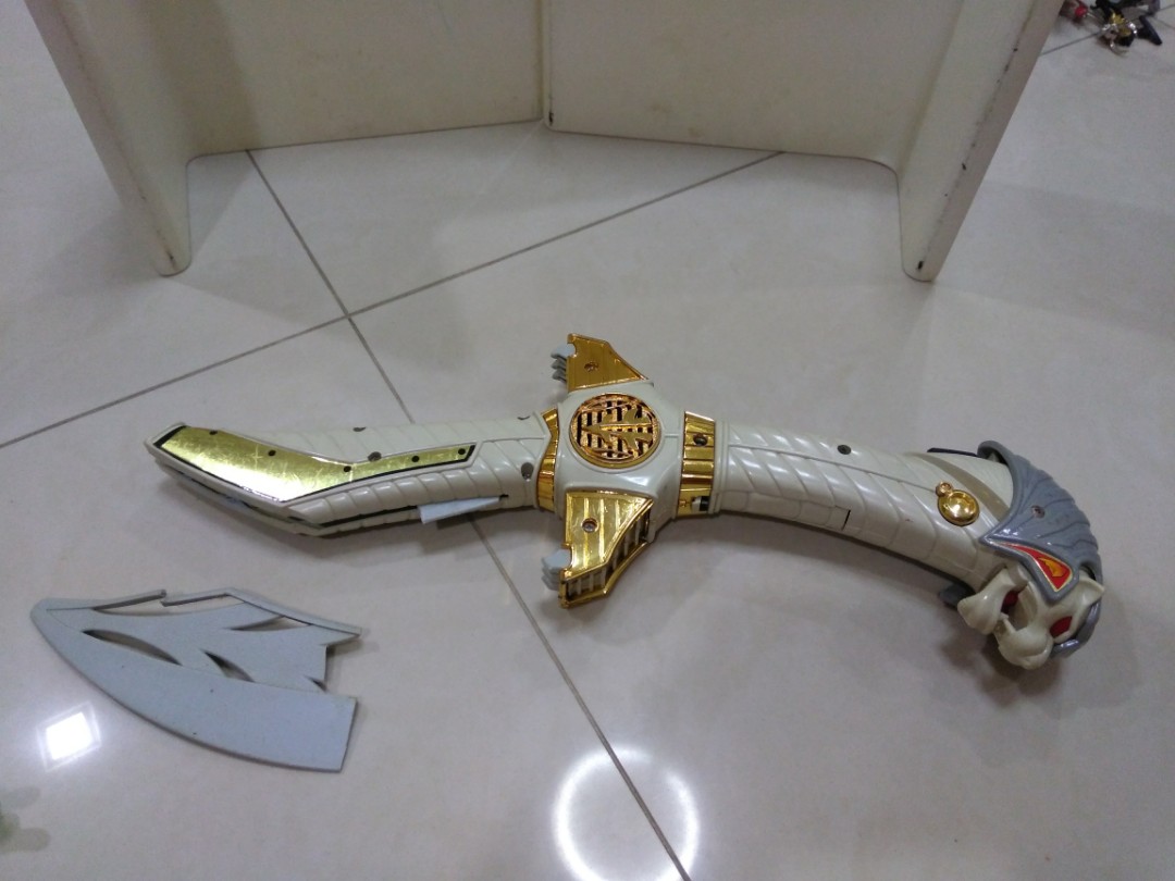 White Power ranger saba the tiger sword, Hobbies & Toys, Toys & Games ...