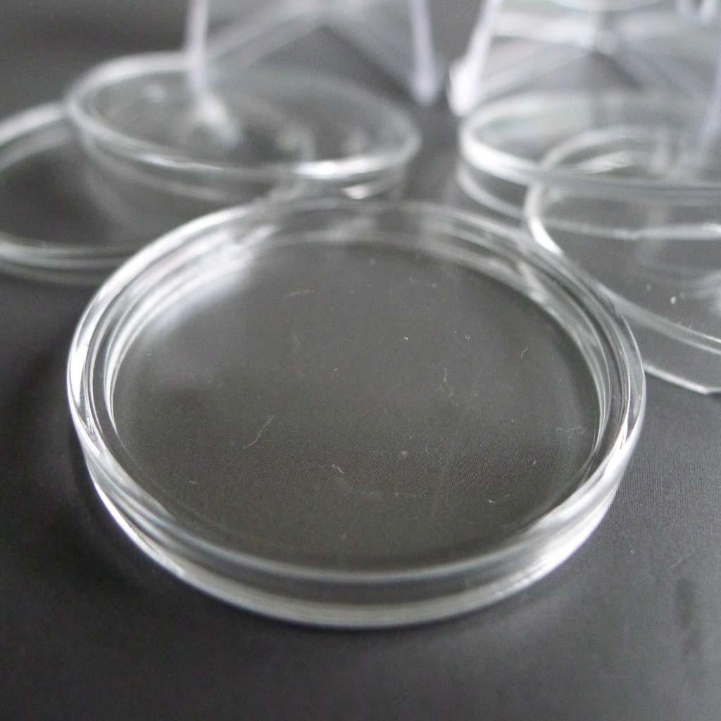 38mm Diameter Clear Acrylic Round Bullion Case For Silver And Gold ...