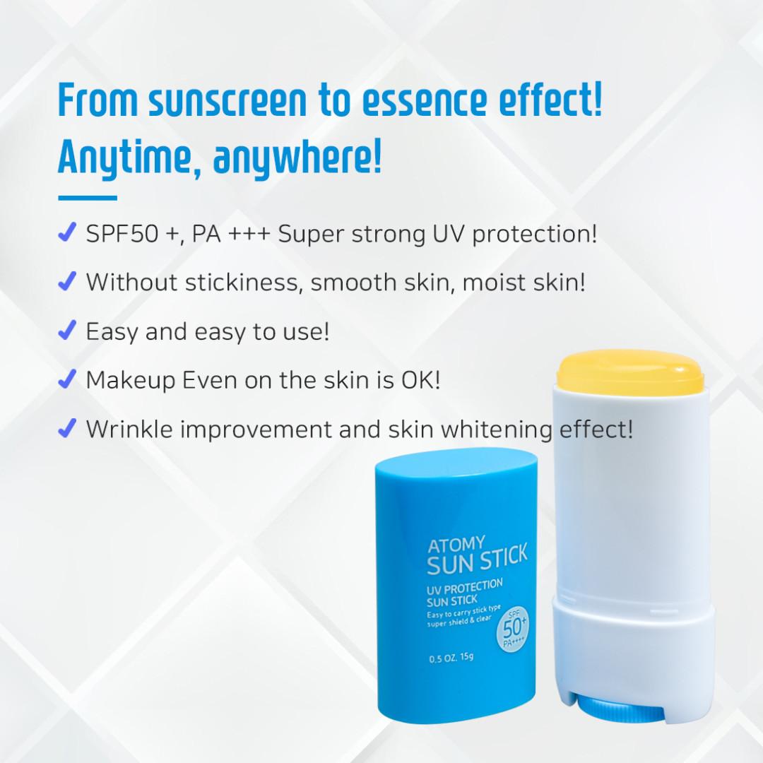 Atomy Sun Stick UV Protection SPF50+ PA++++, Beauty & Personal Care, Face, Face Care on Carousell