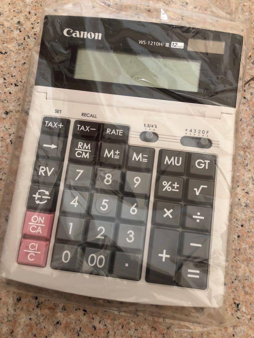 Canon WS-1210Hi III Calculator, Computers & Tech, Printers, Scanners ...