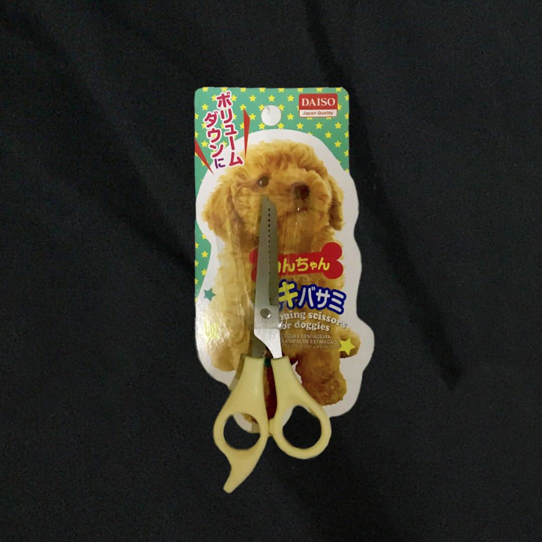 Daiso Grooming Scissors, Pet Supplies, Health & Grooming on Carousell