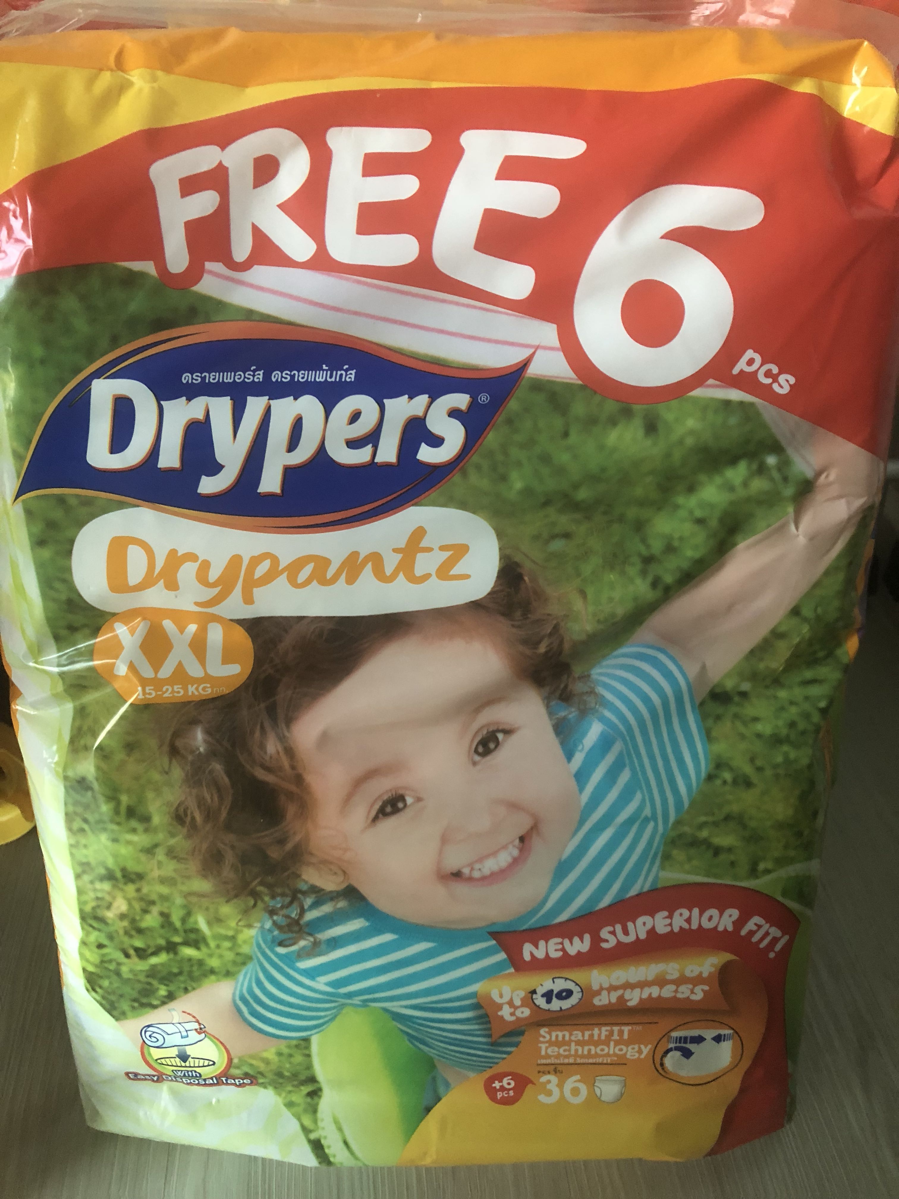Drypers Drypantz XXL, Babies & Kids, Bathing & Changing, Diapers & Baby ...