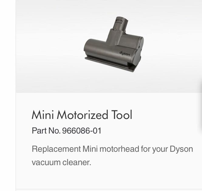 Dyson Mini Motorized Tool for V6, DC63, Furniture & Home Living ...