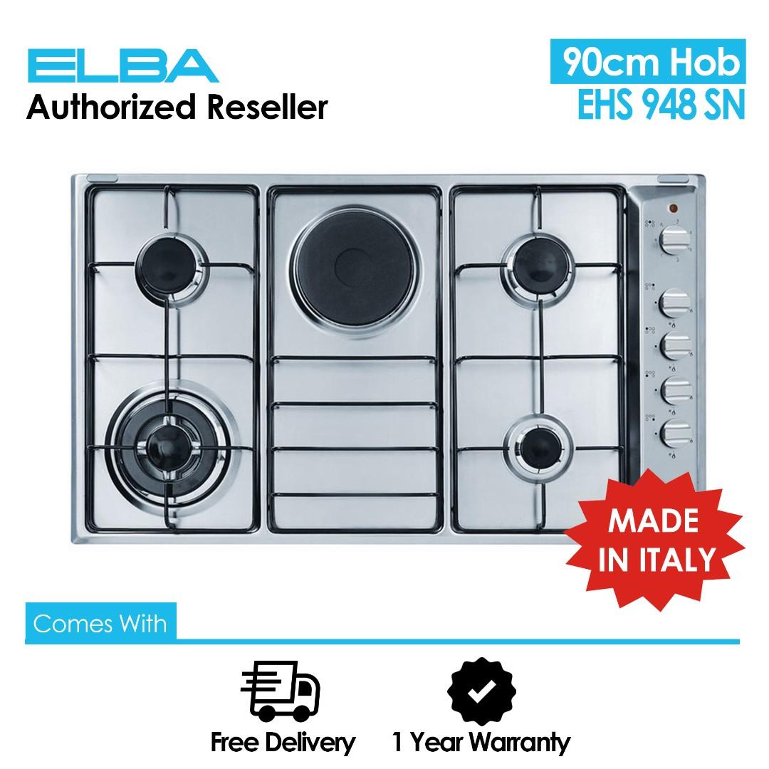 ELBA EHS 948 SN 90cm Stainless Steel Hob, TV & Home Appliances, Kitchen ...