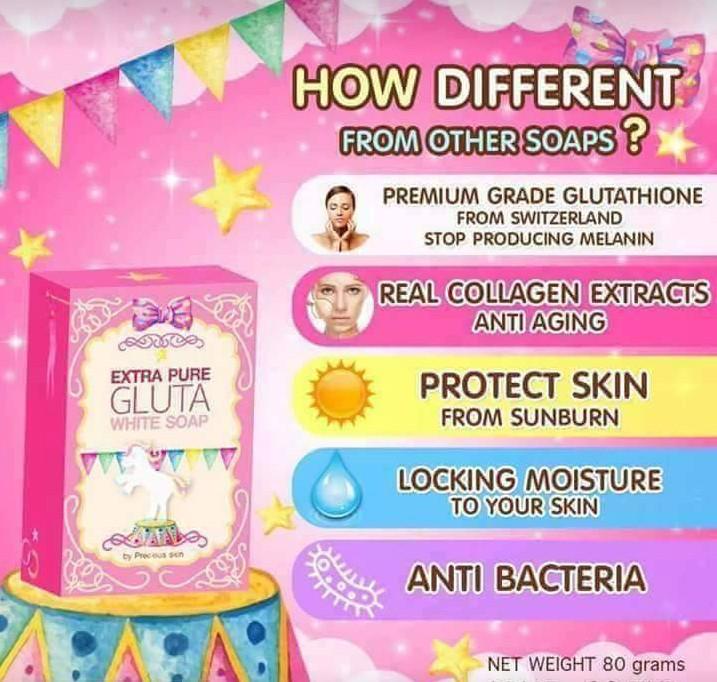 EXTRA PURE GLUTA WHITE SOAP, Beauty & Personal Care, Oral Care on Carousell