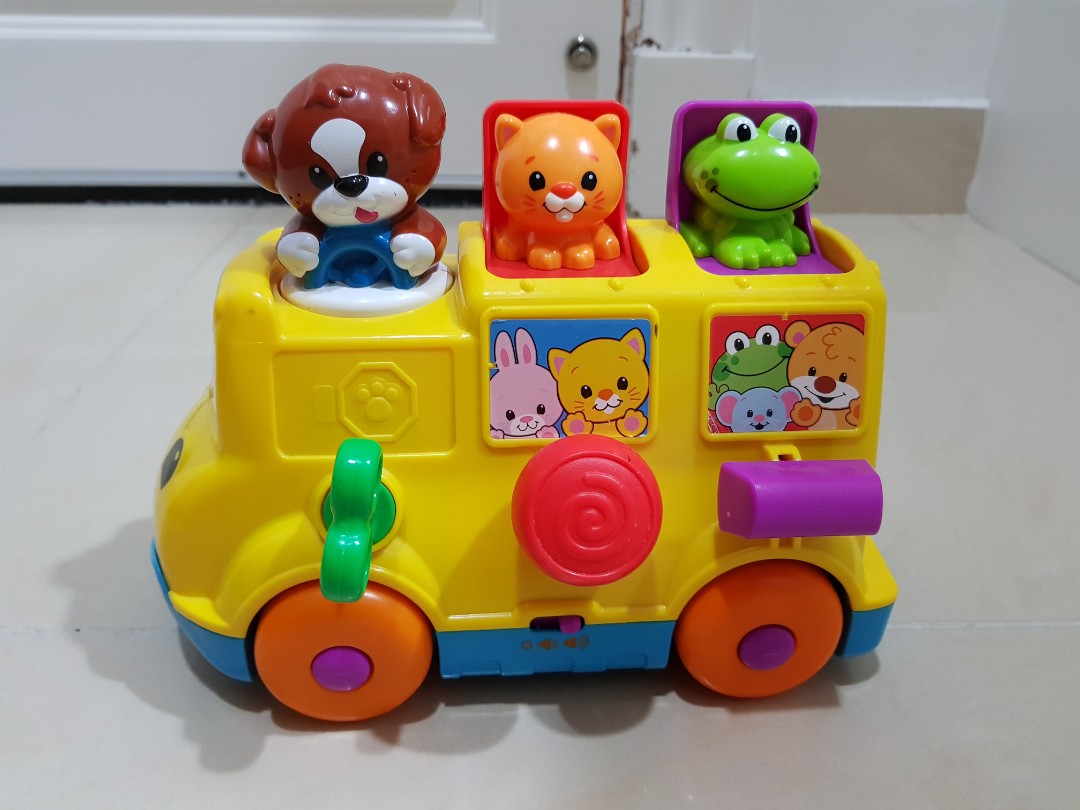 Fisher price musical pop up bus, Babies & Kids, Infant Playtime on ...