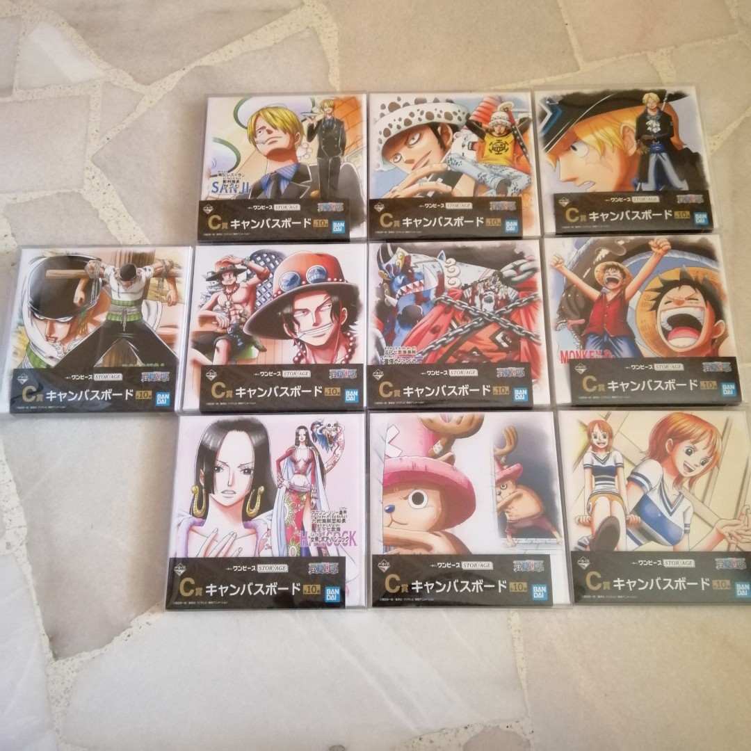 [Full Set] One piece canvas illustration board, Hobbies & Toys, Toys ...