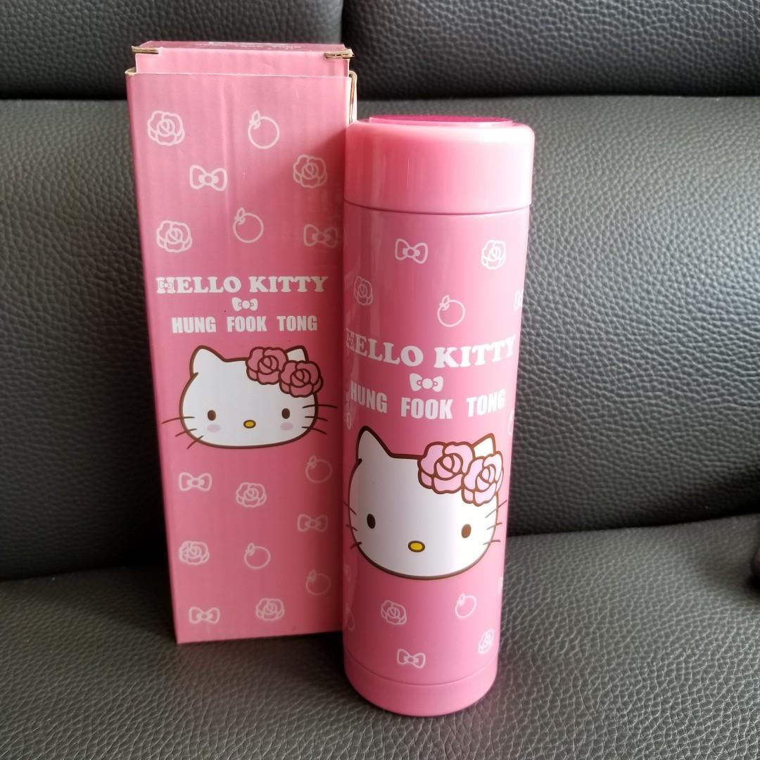 【鴻福堂】Hello Kitty 保溫壺連原裝盒, 傢俬＆家居, 廚具和餐具, 茶具配件 - Carousell