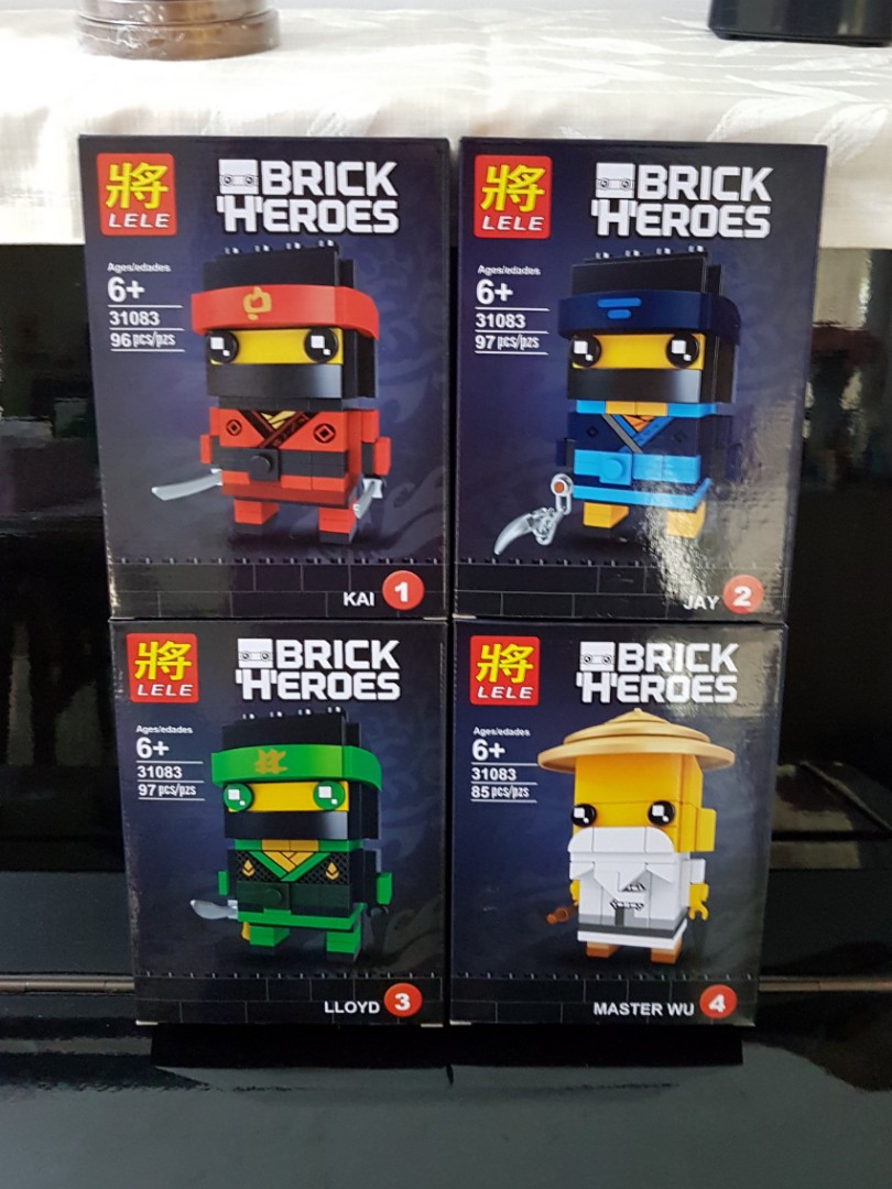 JB Lele Brick Heroes Ninjago Kai Llyod Jay Wu MISB, Hobbies & Toys ...