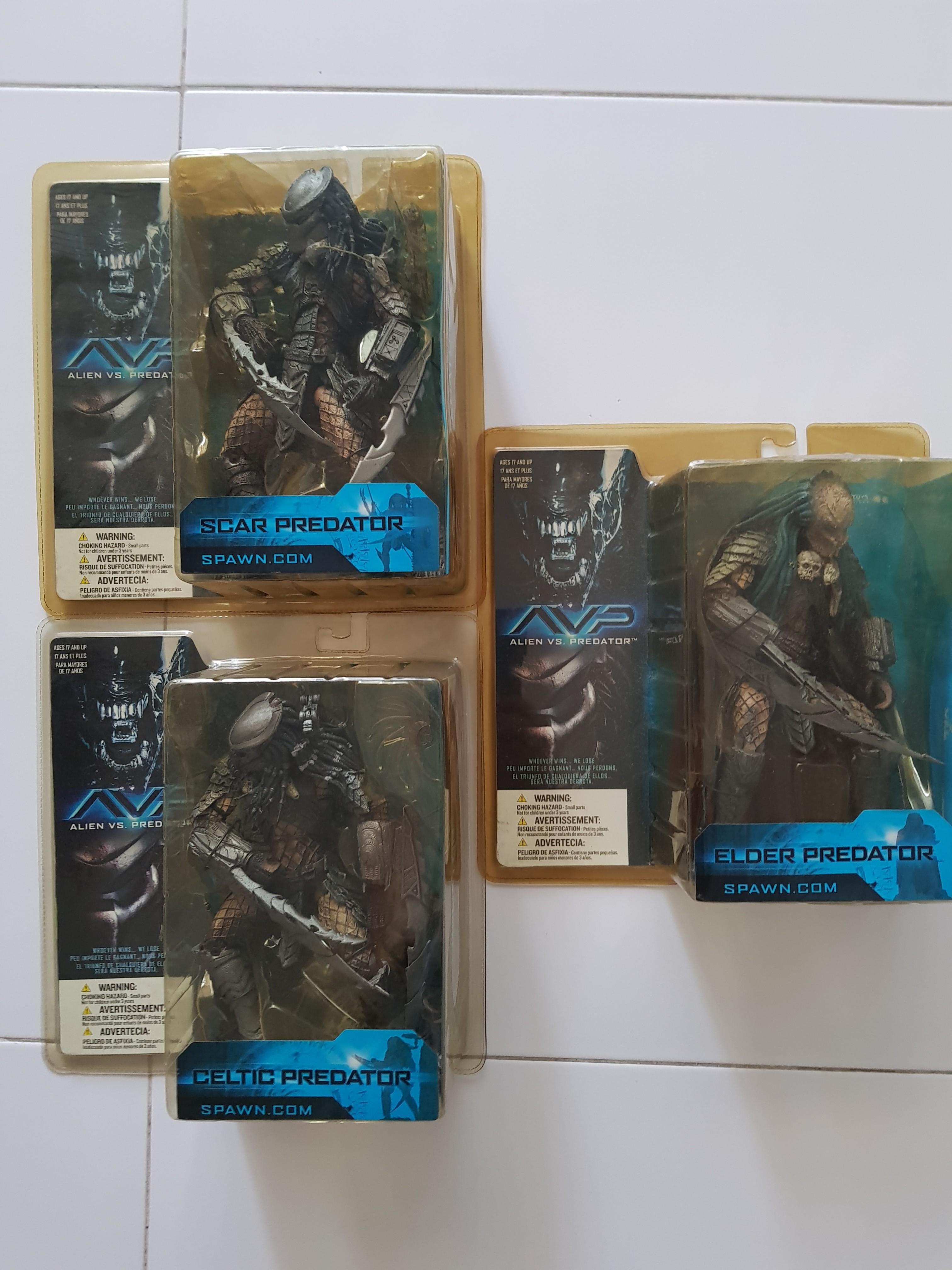 Mcfarlane Alien vs Predator AVP complete set of 5, Hobbies & Toys, Toys ...