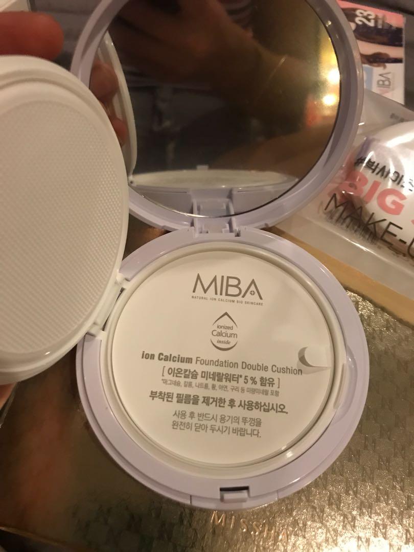 MIBA ion Calcium Foundation Double Cushion, Beauty & Personal Care ...