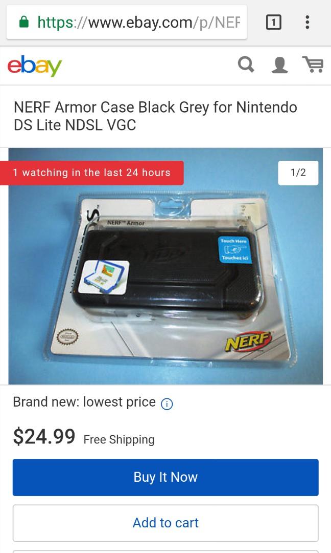 Nintendo DS Nerf Armor, Video Gaming, Gaming Accessories, Cases ...