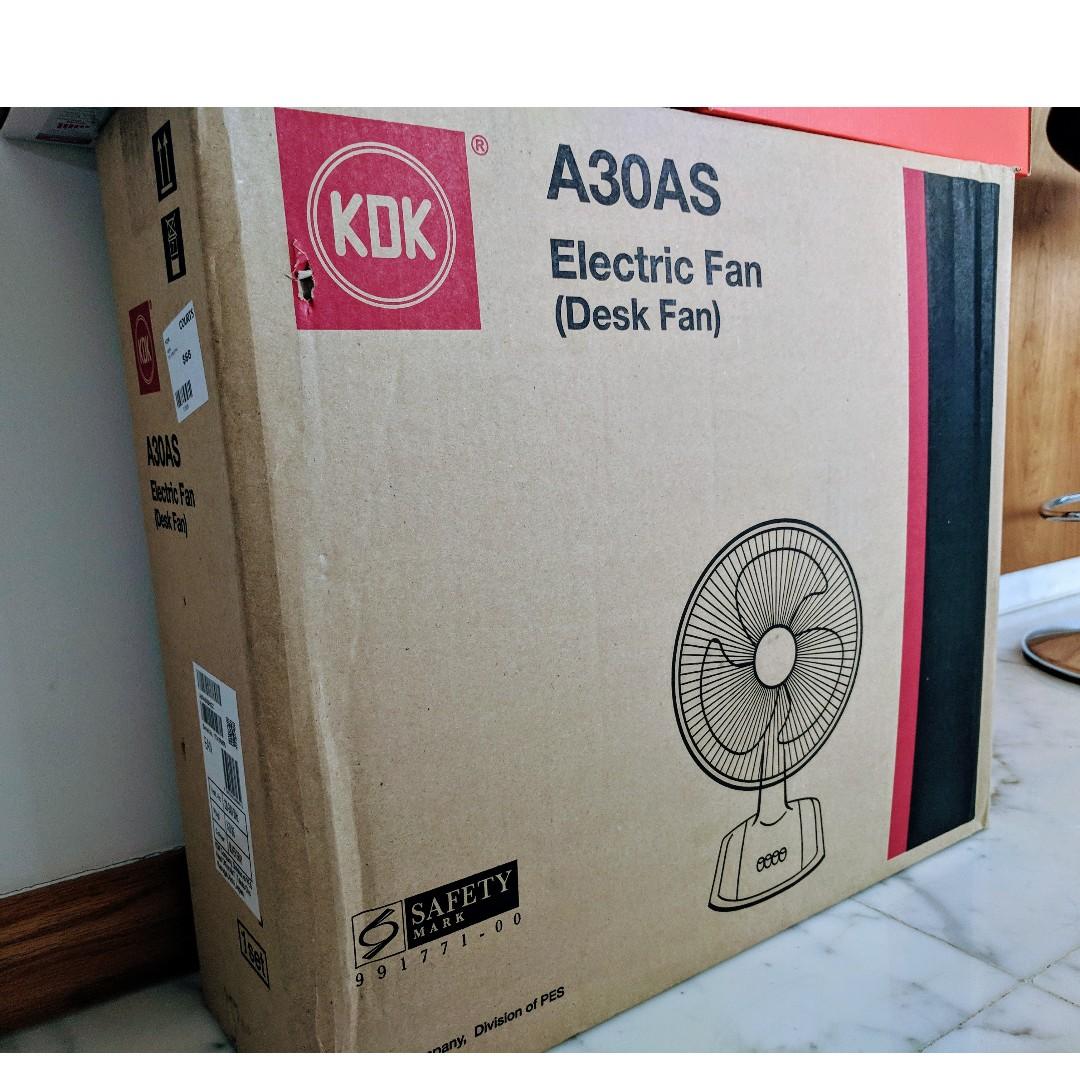PERFECT CONDITION KDK Standing Desk Fan A30AS, Furniture & Home Living ...