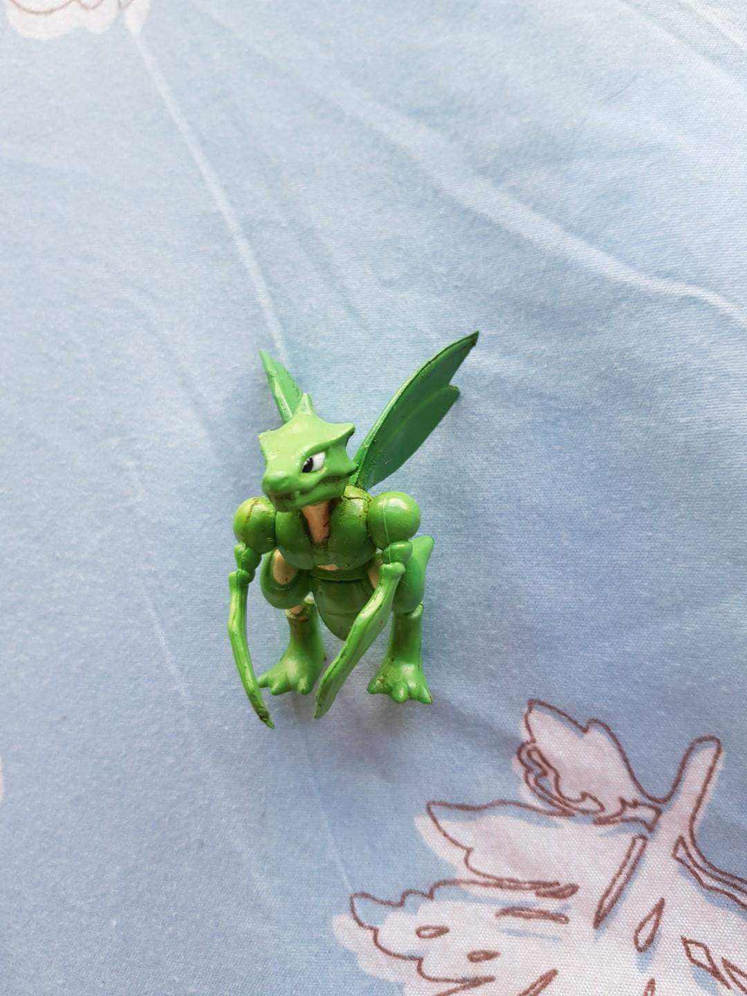 Pokemon Tomy Scyther Figure, Hobbies & Toys, Toys & Games on Carousell