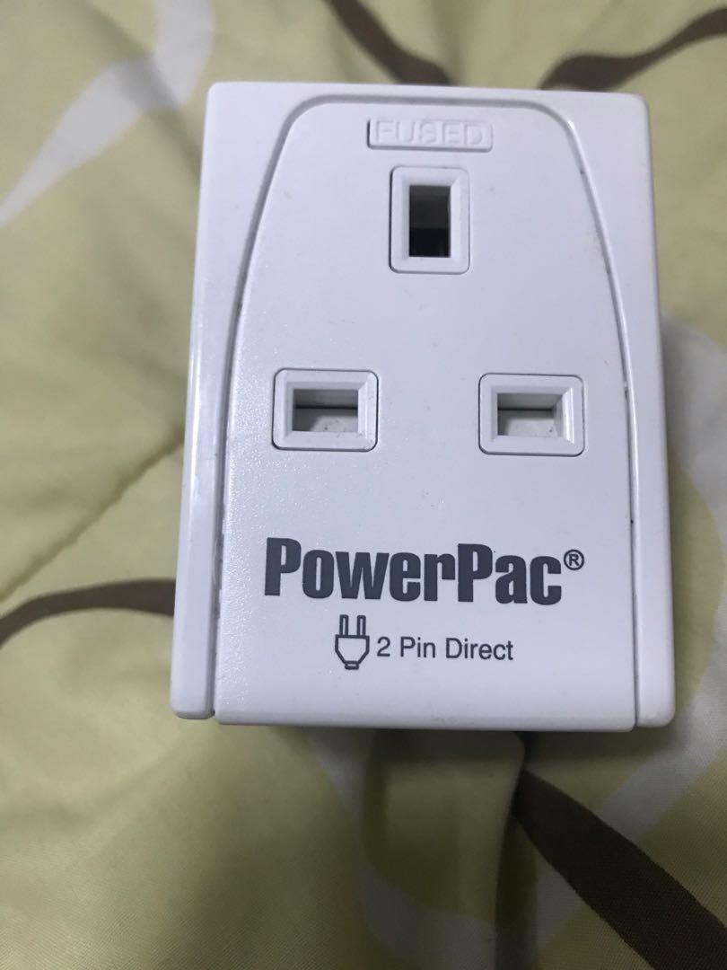Powerpac 2 pin direct, TV & Home Appliances, Electrical, Adaptors ...