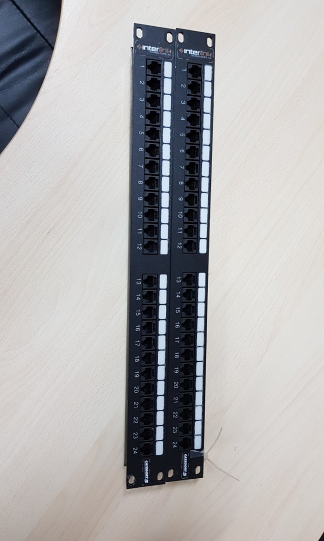 Server data patch panel cat 5, Computers & Tech, Parts & Accessories ...