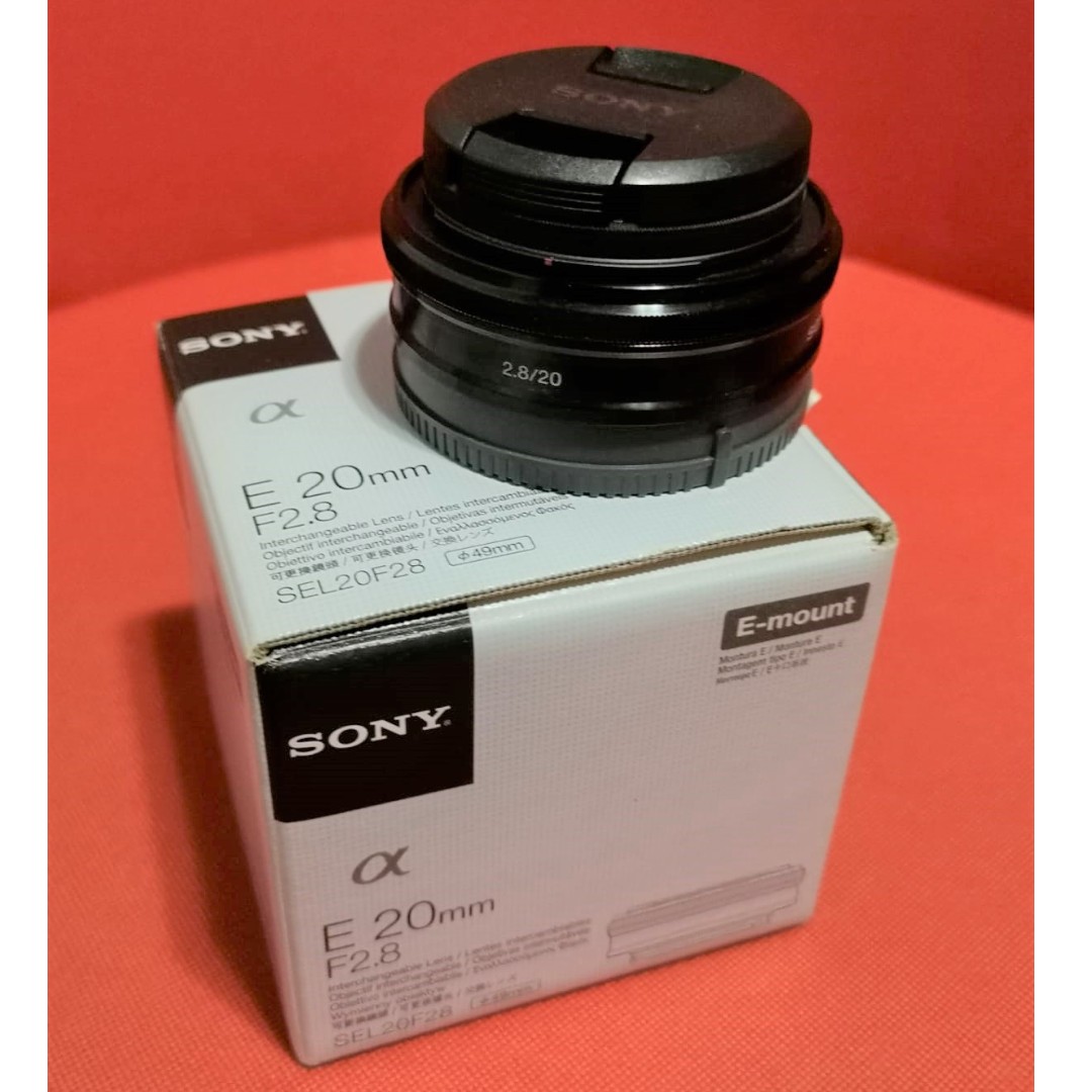 Sony 20mm F2.8 SEL20F28 E-Mount, Photography, Lens & Kits on Carousell