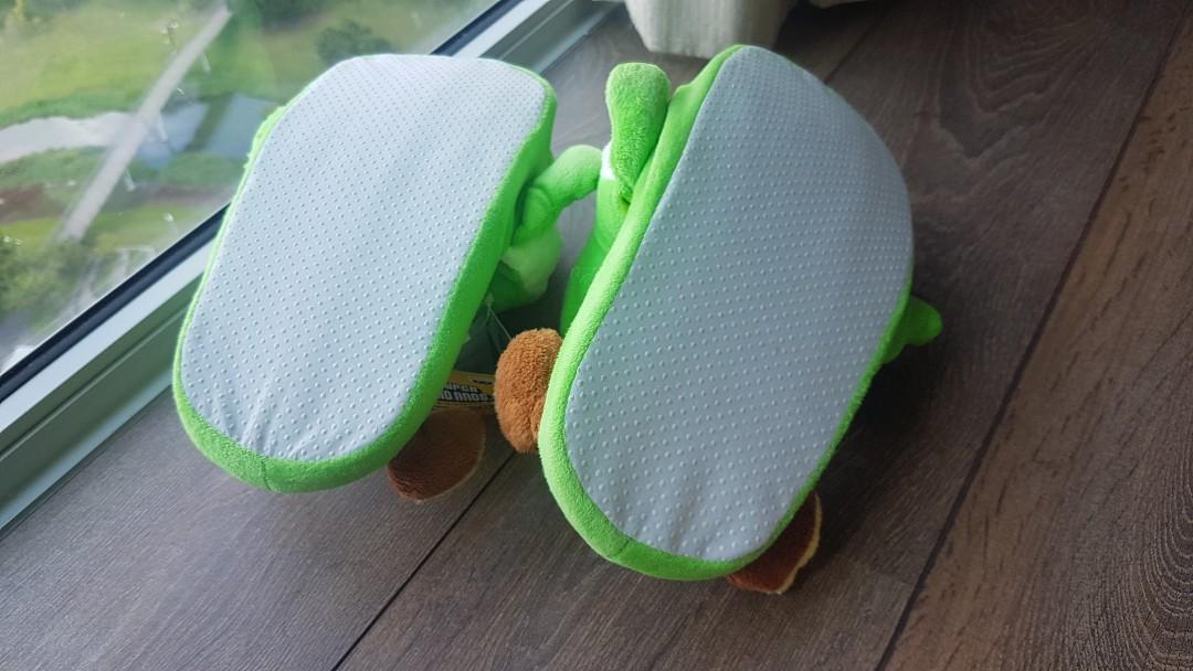 Super Mario Bros - Yoshi Plushie Bedroom Slippers, Hobbies & Toys, Toys ...
