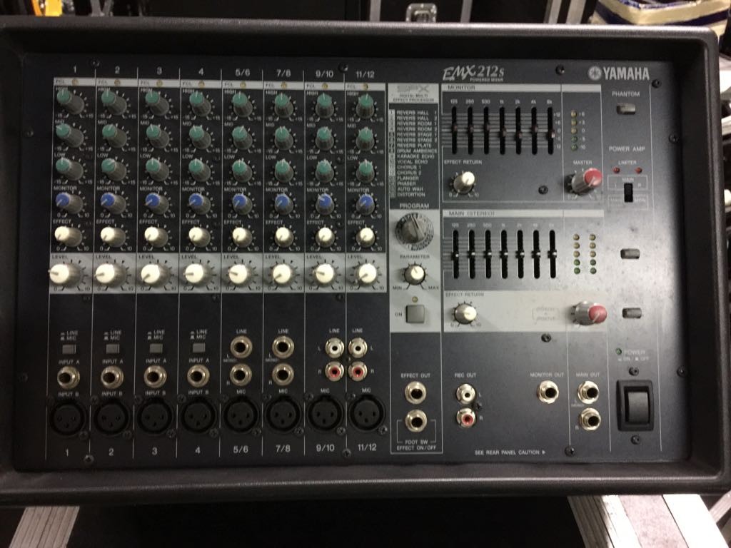 Yamaha power mixer EMX212s, Electronics, Audio on Carousell