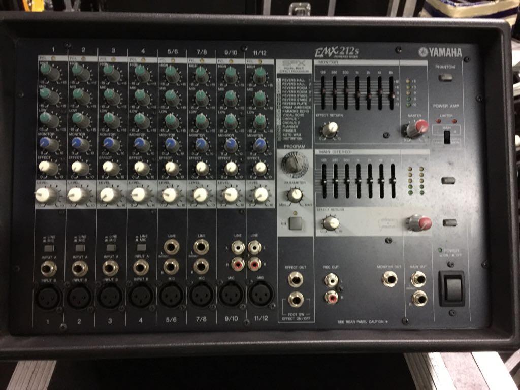 Yamaha power mixer EMX212s, Electronics, Audio on Carousell