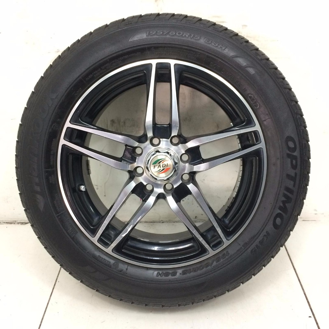 15" Sports Rim With Tyres 4X100 4X114.3 (SR1362), Car Accessories ...