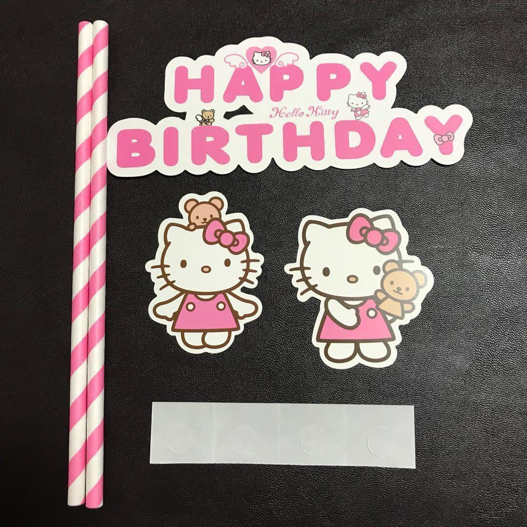 (Ins) Hello kitty Cake Topper, Hobbies & Toys, Stationery & Craft ...