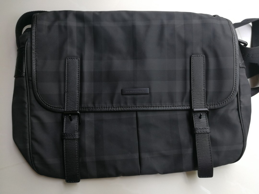 Burberry messenger bag for sales. Authentic!, Men's Fashion, Bags ...