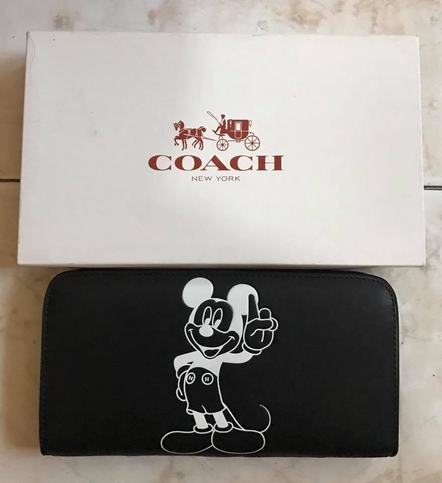 Coach Disney Mickey Mouse Wallet, Women's Fashion, Bags & Wallets ...