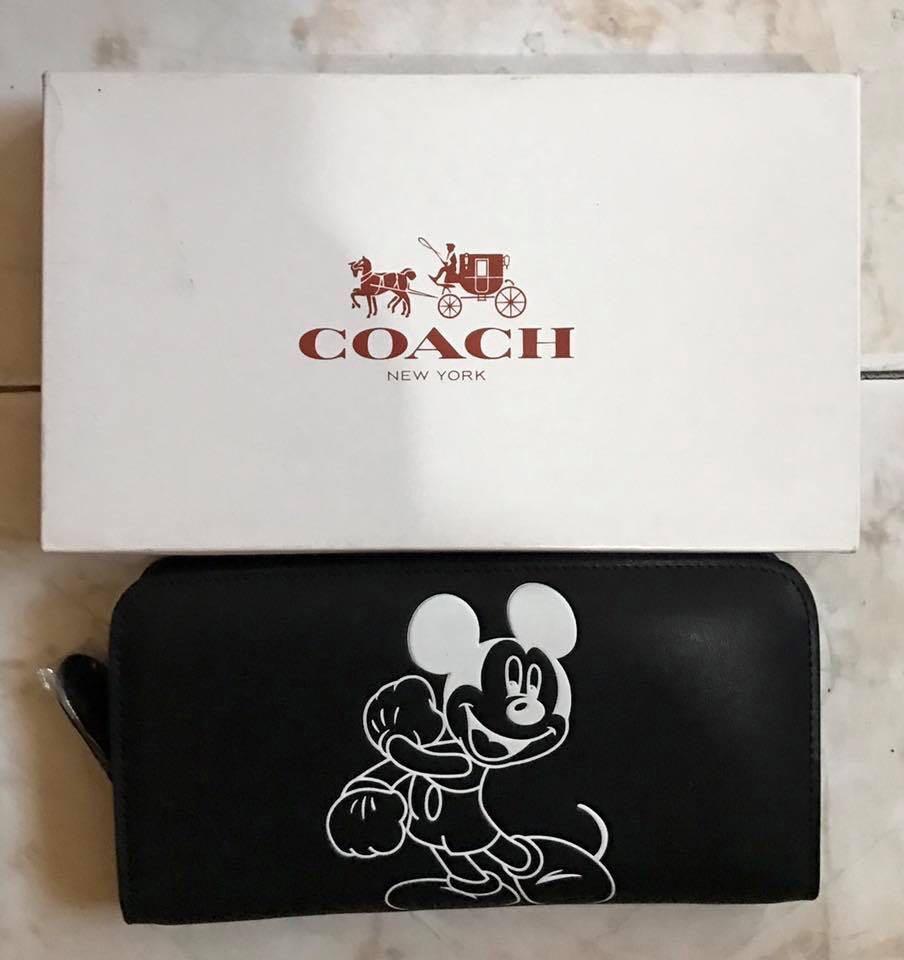 Coach Disney Mickey Mouse Wallet, Women's Fashion, Bags & Wallets ...