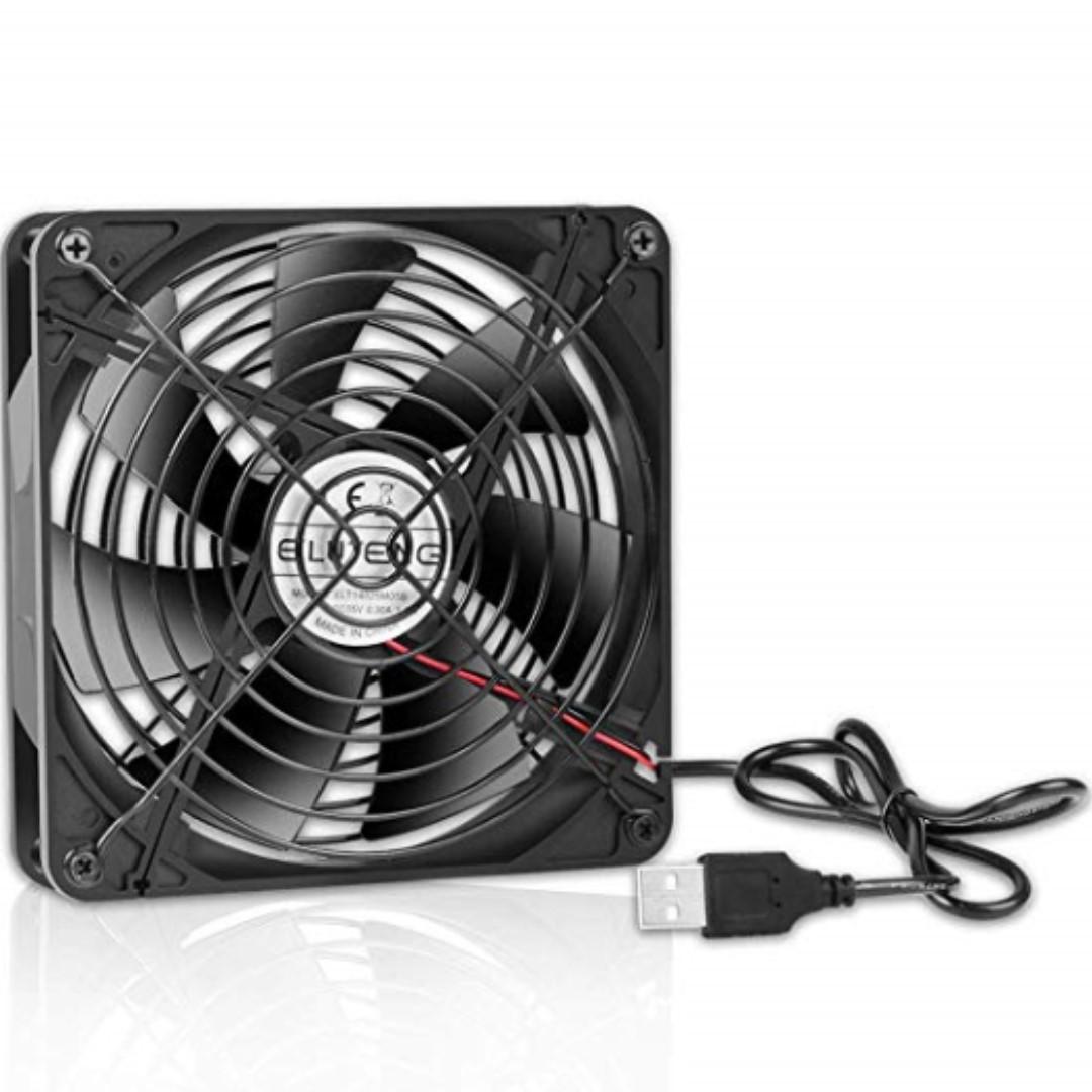 ELUTENG Desk Fan 80x80mm Cooling Radiator USB Fans 50CFM 1000RPM USB ...