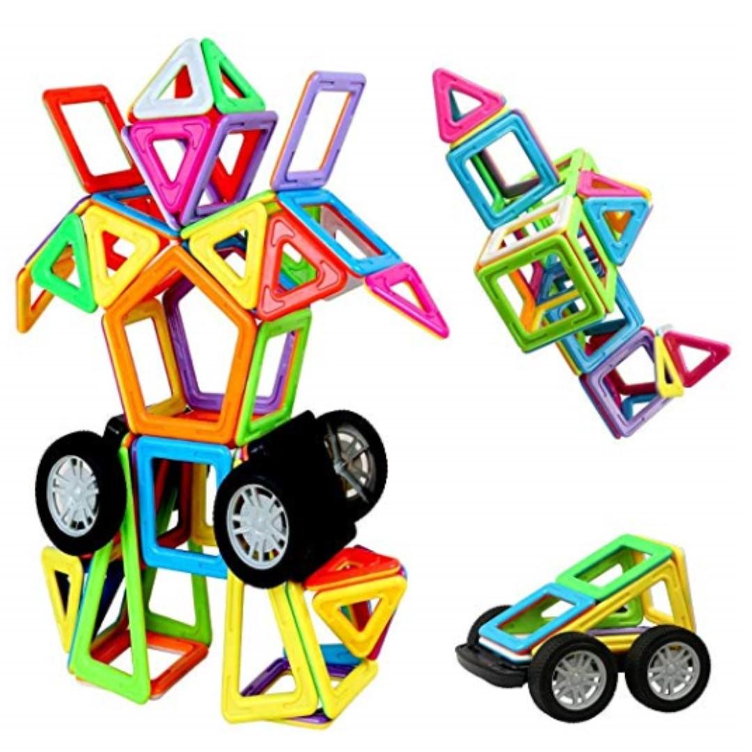 Innoo Tech Magnetic Building Blocks, Magnetic Building Tiles, Babies ...