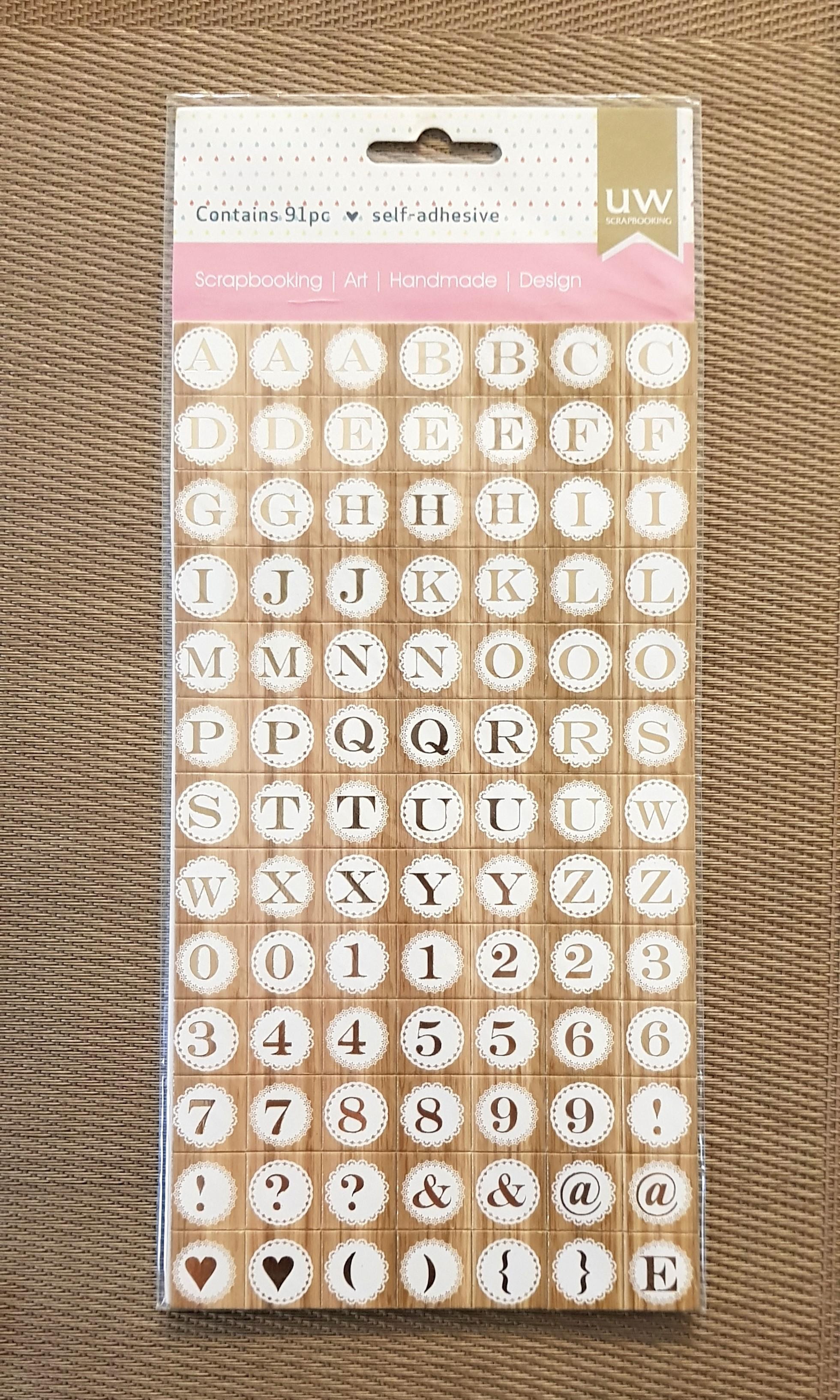 Lovely Font - Alphabet Stickers, Hobbies & Toys, Stationery & Craft ...