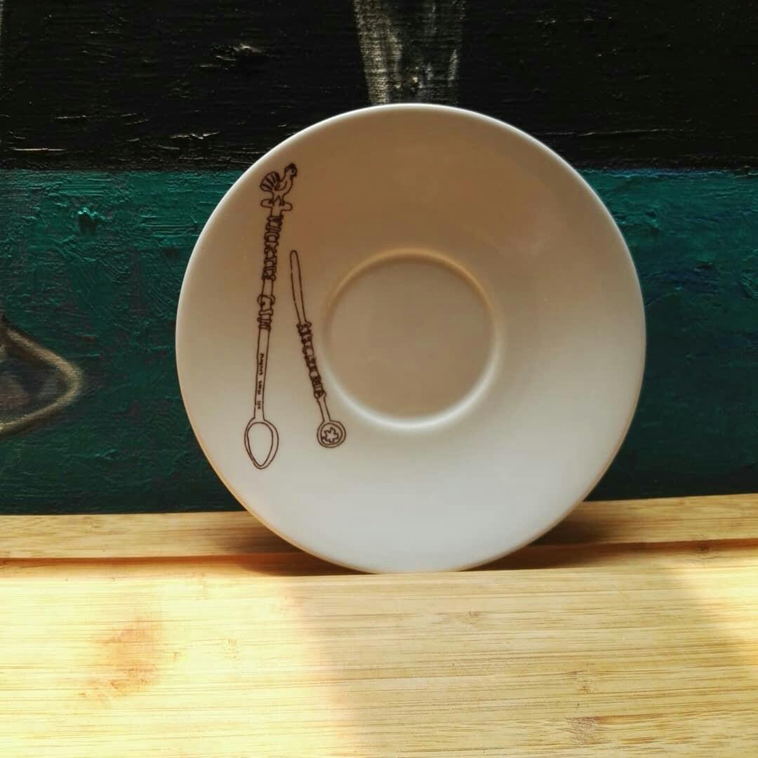 Maebata Chocolate Orphan Saucer, Furniture & Home Living, Kitchenware ...