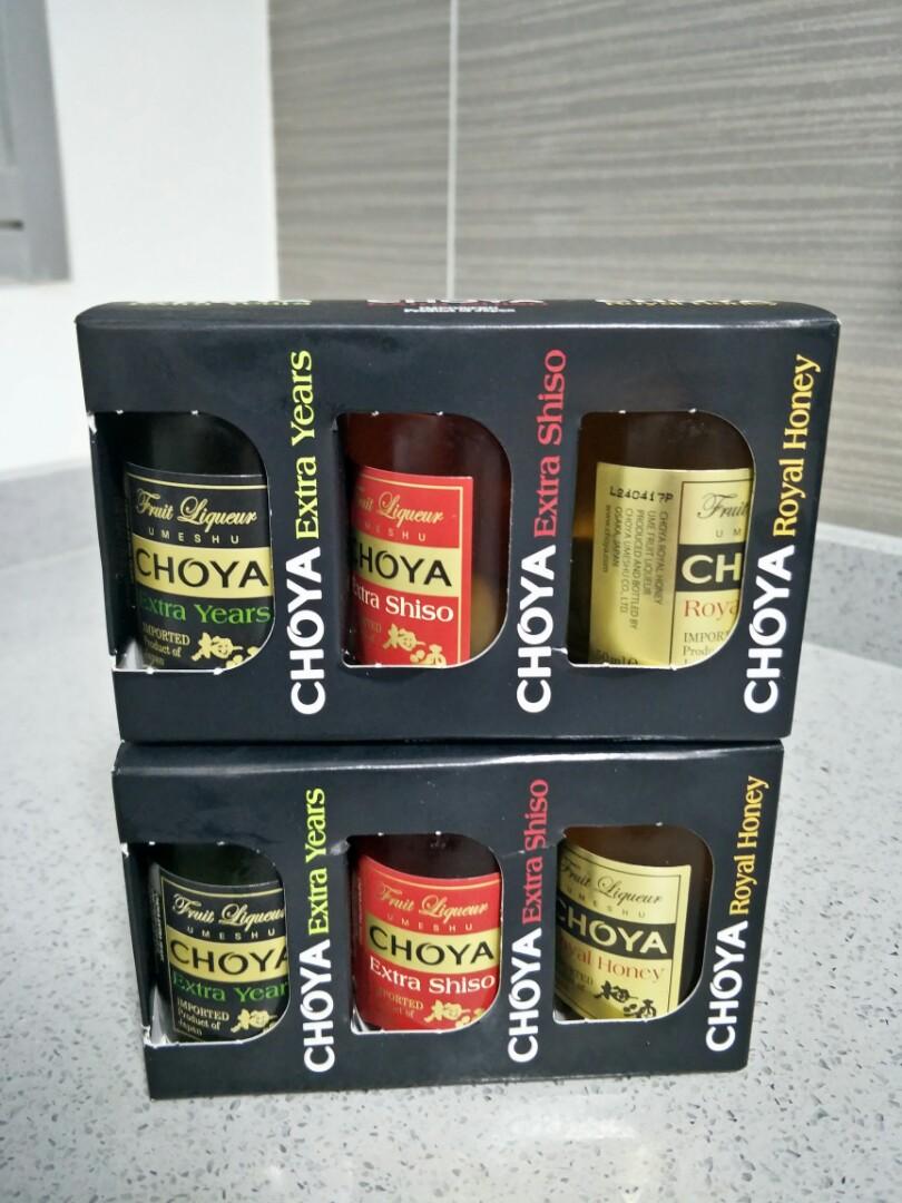 Miniature Choya 6 bottles, 50 ml each, Food & Drinks, Alcoholic ...