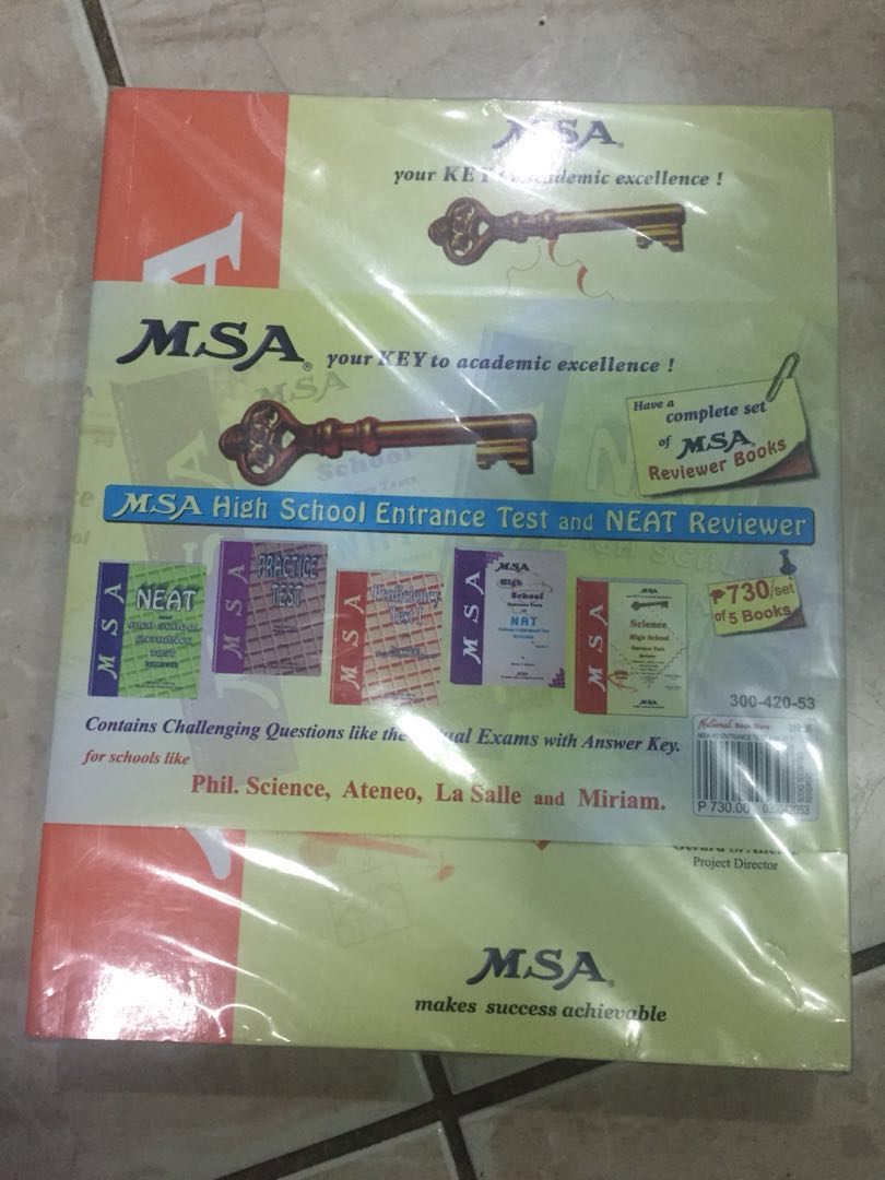 MSA REVIEWER SET FOR JUNIOR HIGHSCHOOL, Hobbies & Toys, Books ...