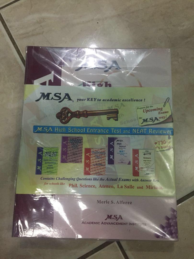 MSA REVIEWER SET FOR JUNIOR HIGHSCHOOL, Hobbies & Toys, Books ...