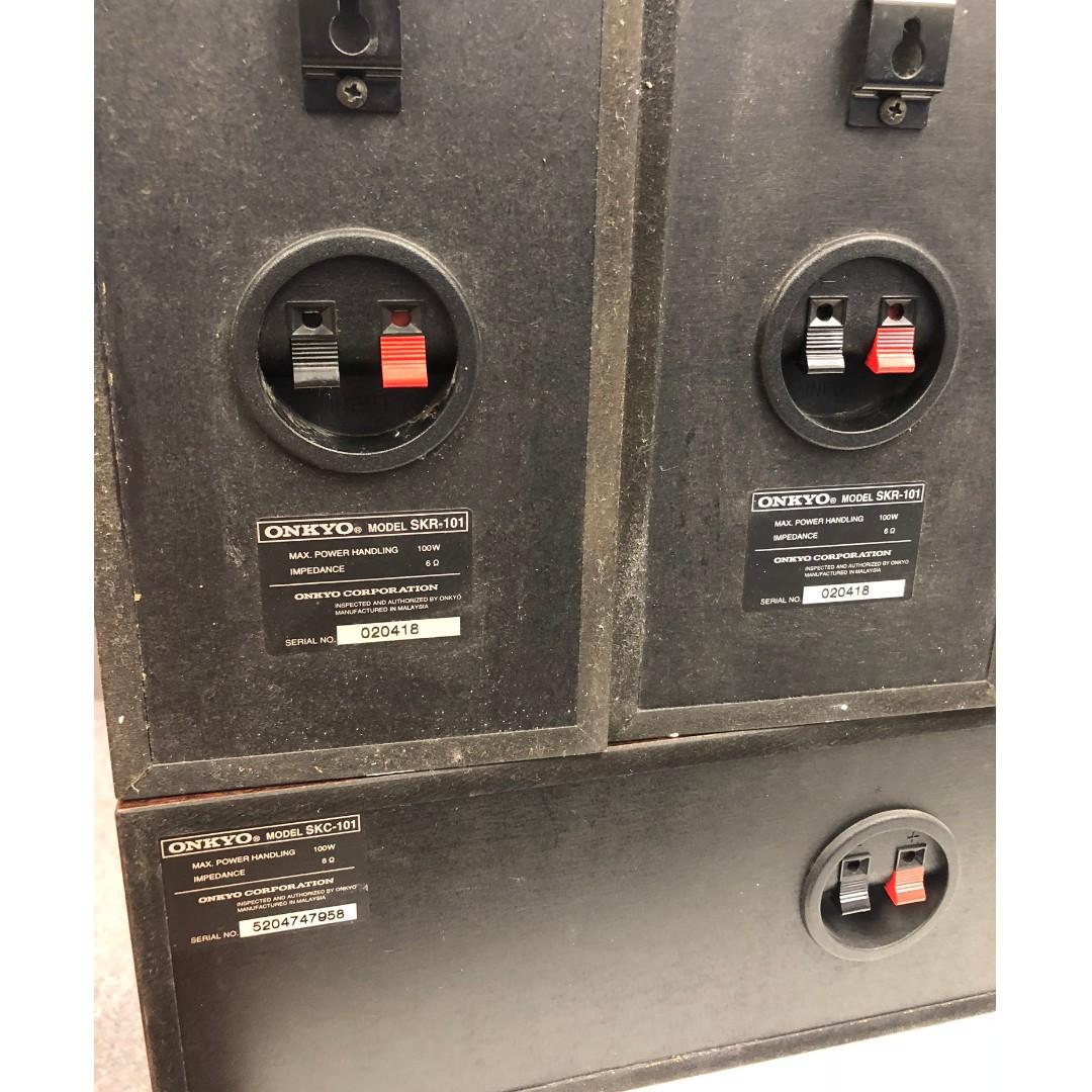 Onkyo SKR-101 SKC-101 前置喇叭 中置喇叭, 音響器材, Soundbar、揚聲器、藍牙喇叭、耳擴 - Carousell