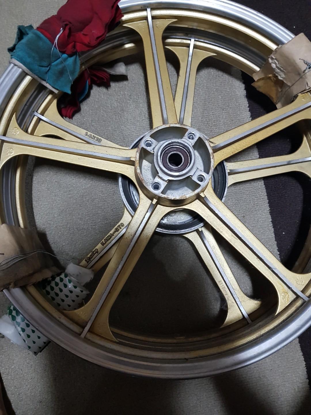 Rxz rim, Motorcycles, Motorcycle Accessories on Carousell