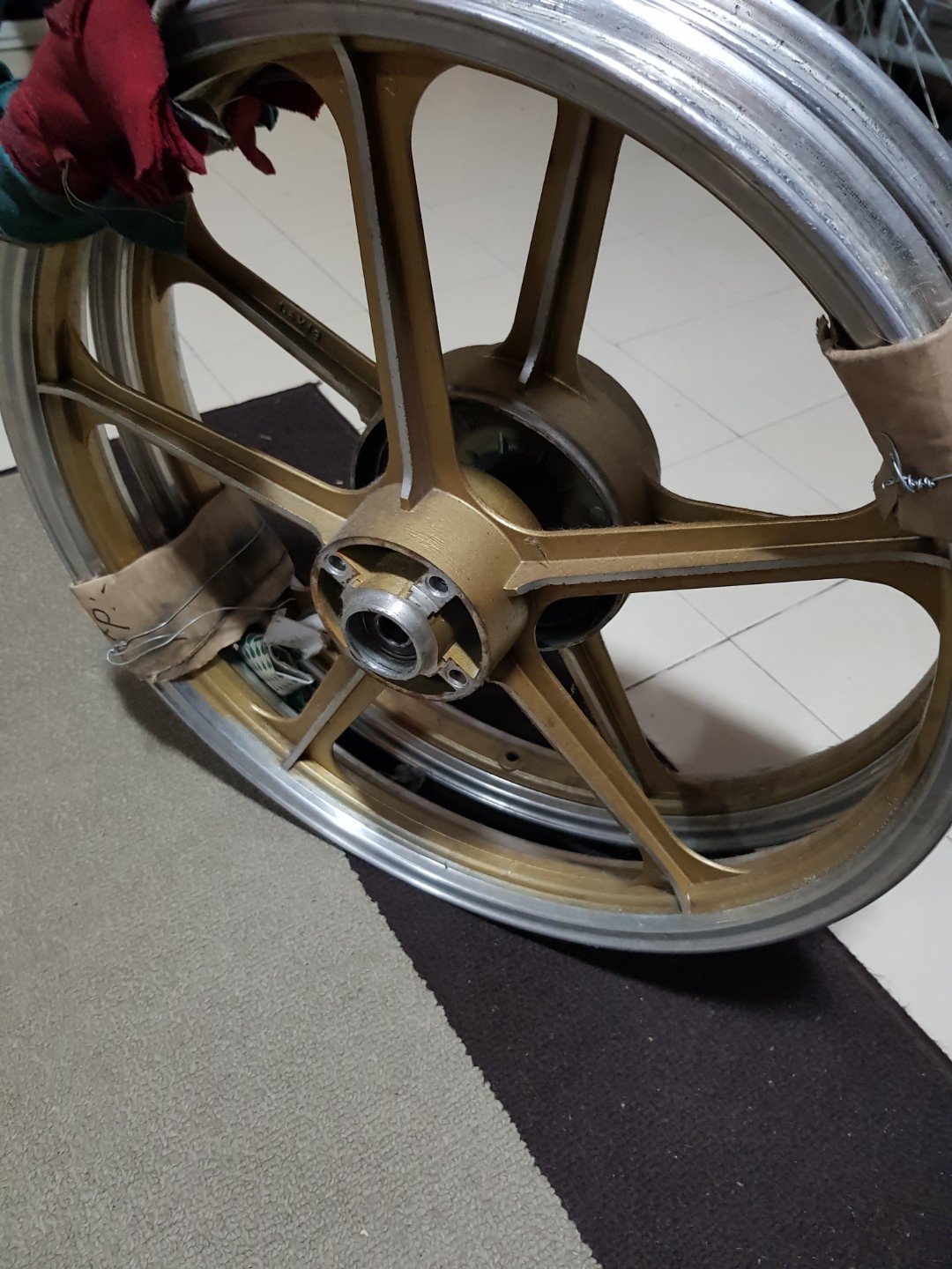 Rxz rim, Motorcycles, Motorcycle Accessories on Carousell