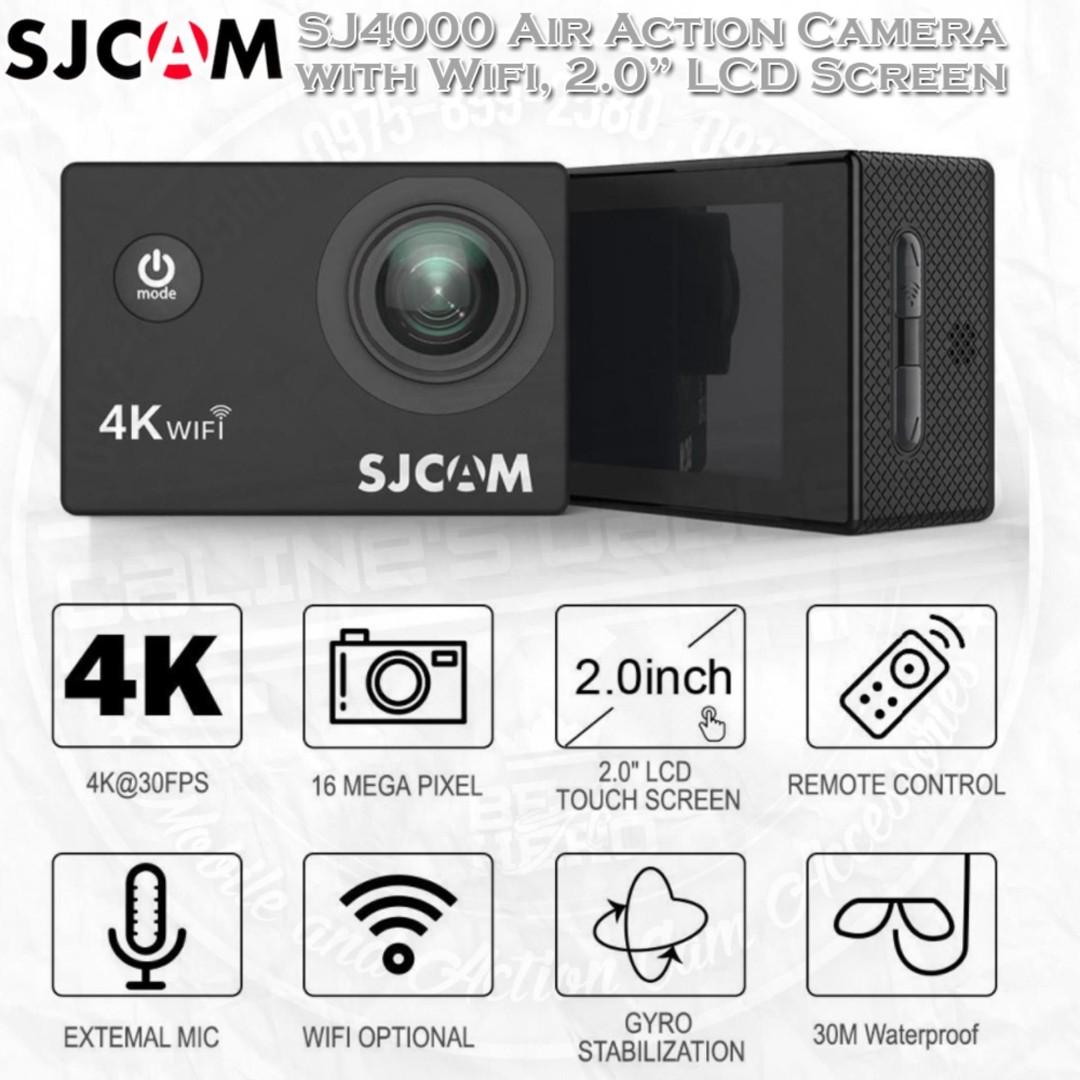 SJCAM SJ4000 Air 4K HD Waterproof Action Camera, Photography, Photography Accessories, Other ...