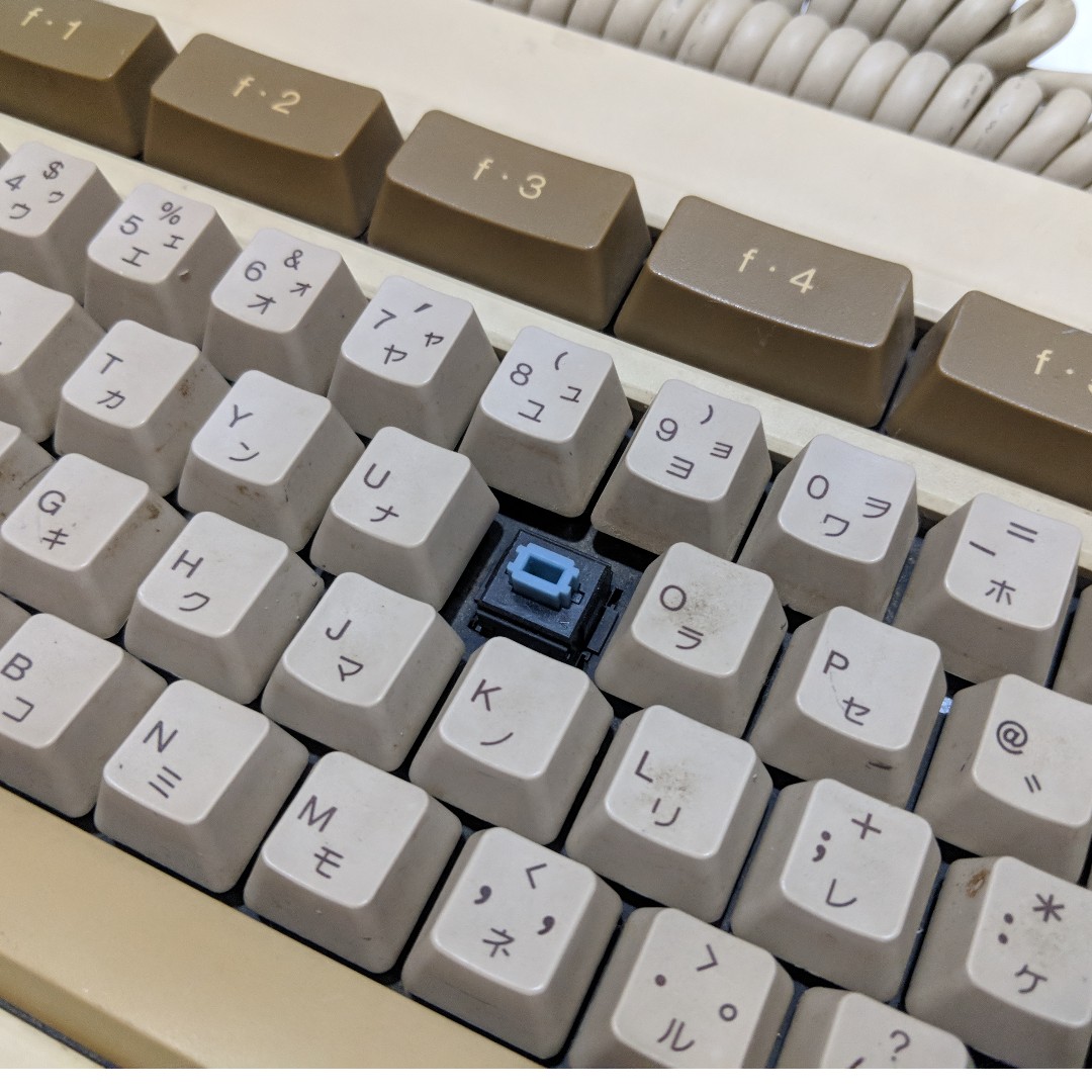 SKCM BLUE ALPS Switch Vintage NEC 8801 Japanese Mechanical Keyboard ...