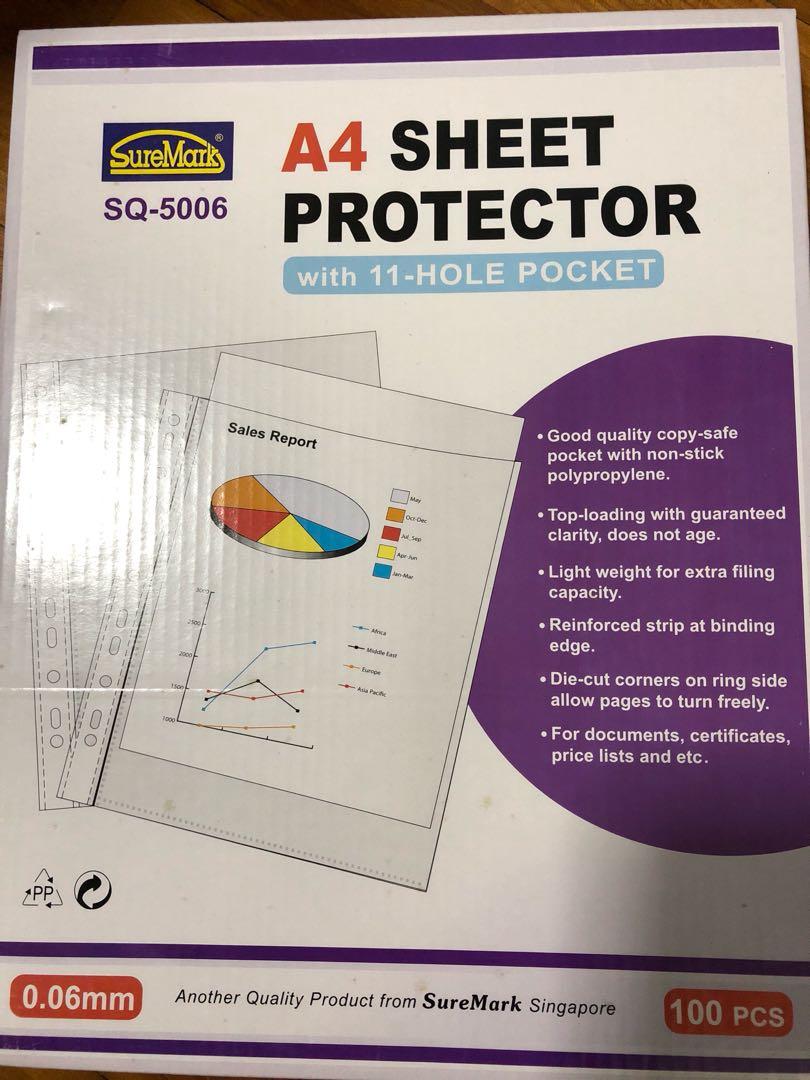 Suremark A4 sheet protector, Hobbies & Toys, Stationery & Craft, Craft ...