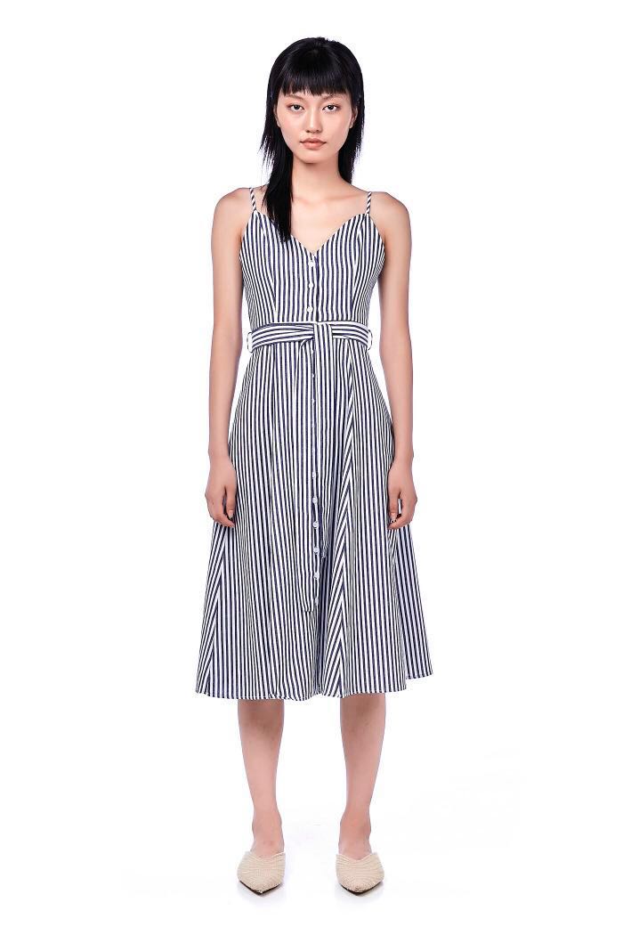 TEM Striped Midi Dress, Women's Fashion, Dresses & Sets, Dresses on ...