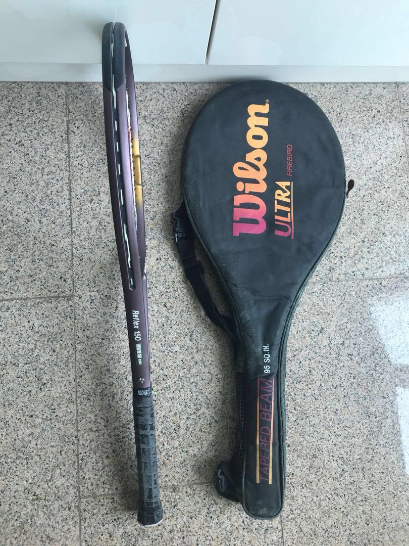 Tennis Racket - Wilson 95 (High Beam Series), Sports Equipment, Sports ...